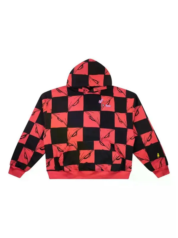 ANTI PROMO Check-pattern Hoodie