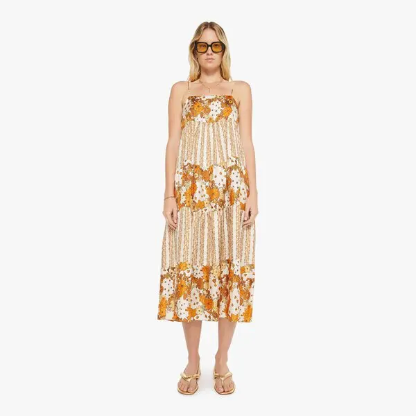 La Prestic Ouiston Fidji Floral Silk Dress