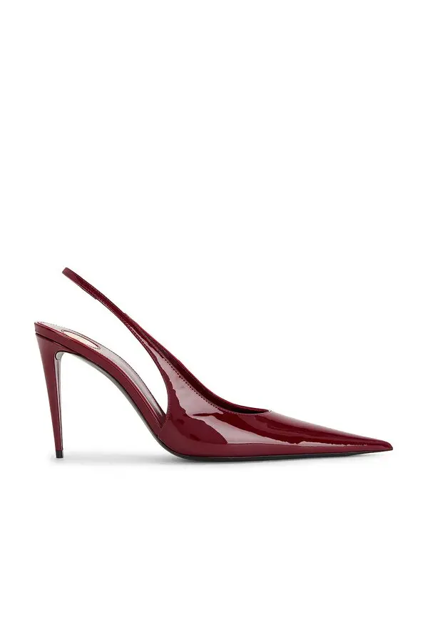 Saint Laurent Guermantes Slingback Pump - Lust Red