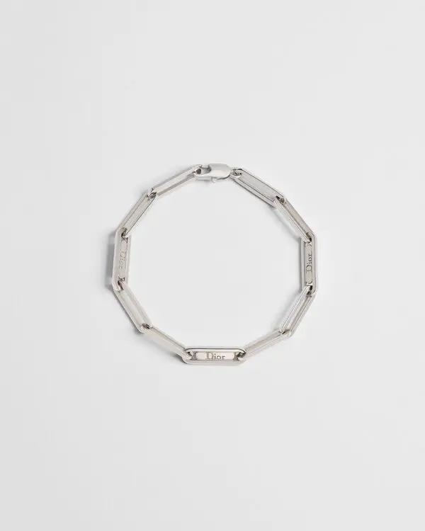 Dior Link Chain Bracelet - Silver-finish Brass