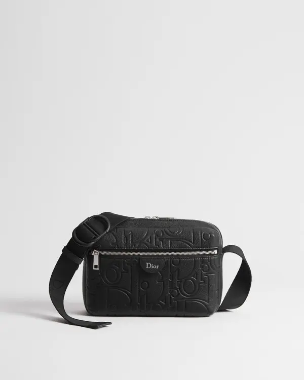 Dior Rider Zipped Messenger Bag - Black Dior Gravity Leather