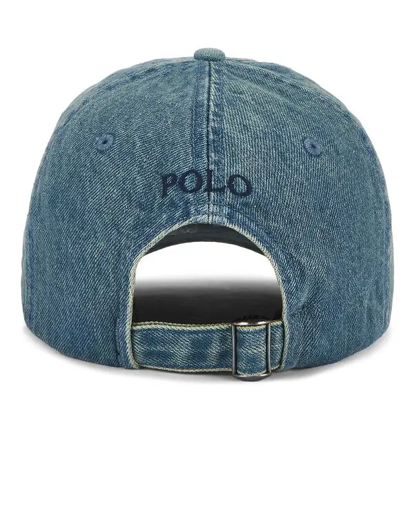 Polo Ralph Lauren Denim Baseball Cap - Light Wash Denim
