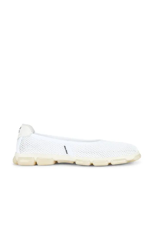 Miu Miu Rete Tech Sneakers - Bianco