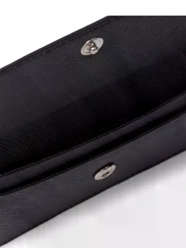 Prada Triangle-logo Saffiano Leather Card Holder