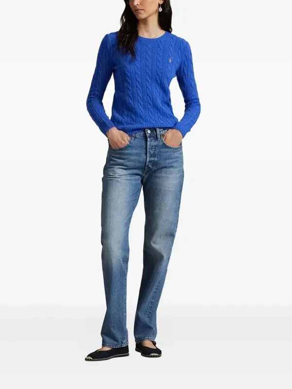Polo Ralph Lauren Juliana Long Sleeve Round Neck Sweater - Blue