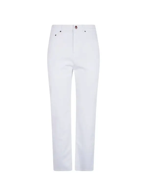 CIGALA'S Dyed Drill Stretch Jeans - White