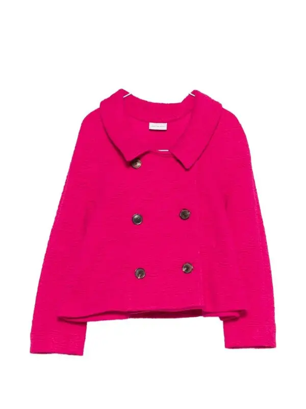 Dries Van Noten Huvia Double-breasted Jacket - Pink