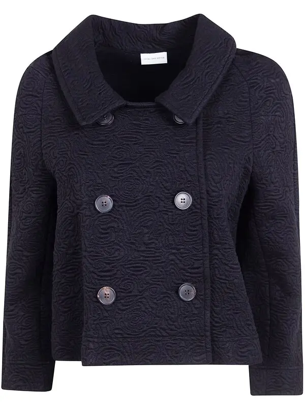 Dries Van Noten Huvia Double Breasted Jacket - Black