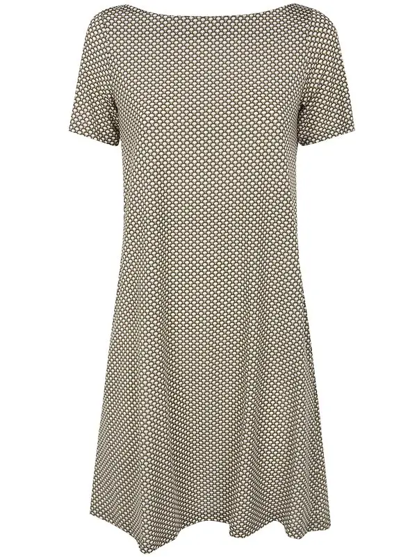 ARCHIVIO67 Round Neck Short Sleeve Dress