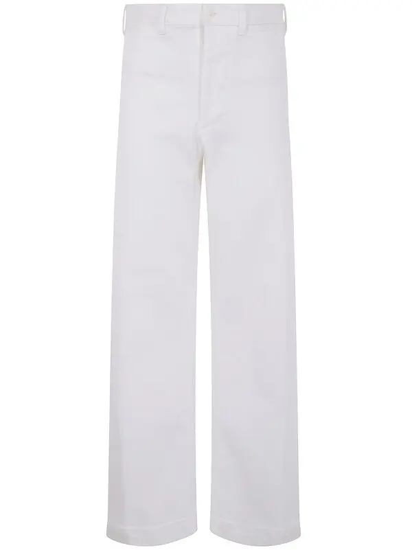 Polo Ralph Lauren Slr Pt Ful Lenght Flat Front Pants - White