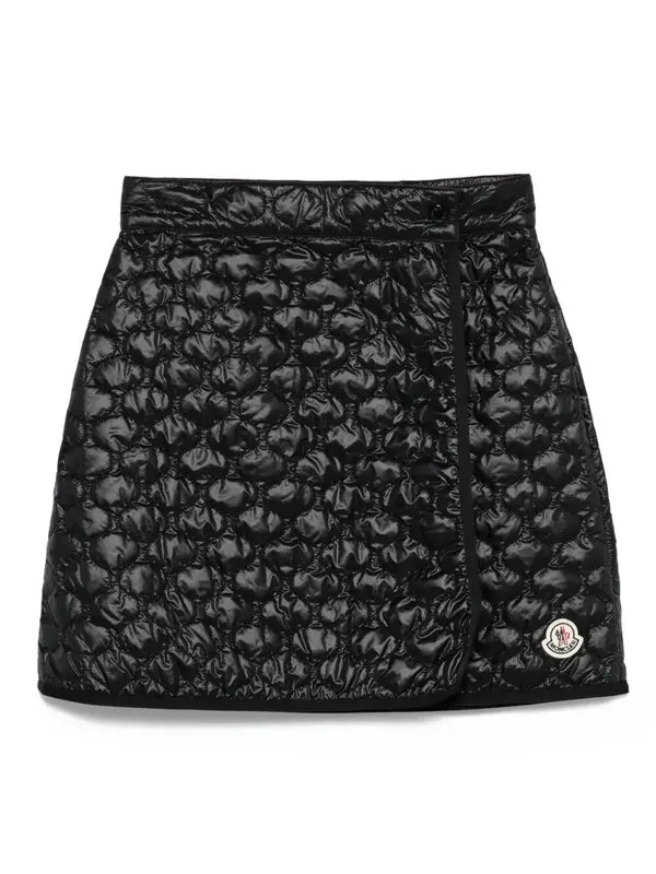 Moncler Quilted Mini Skirt - Black