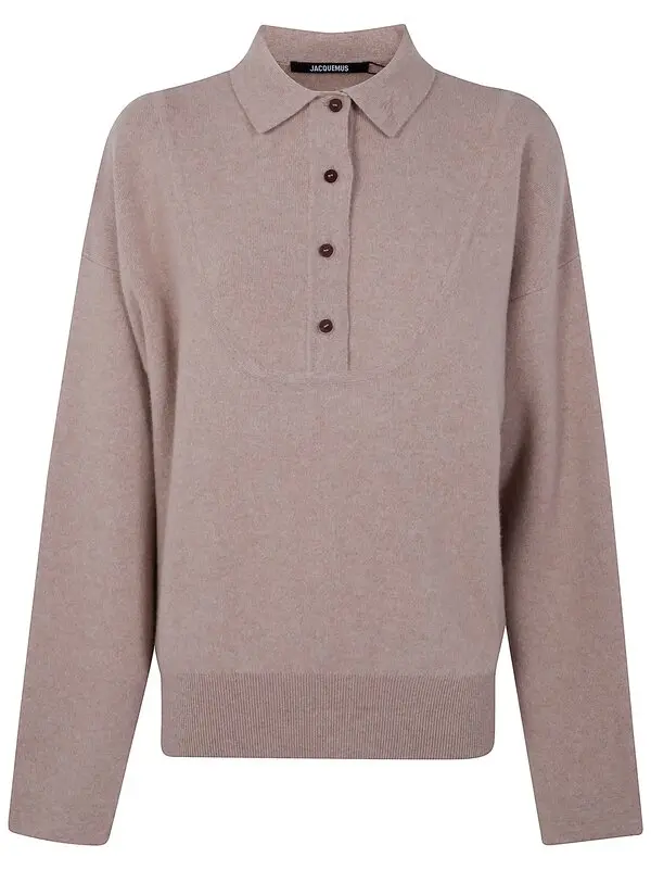 Jacquemus La Maile Vareuse Pallone Sweater - Beige