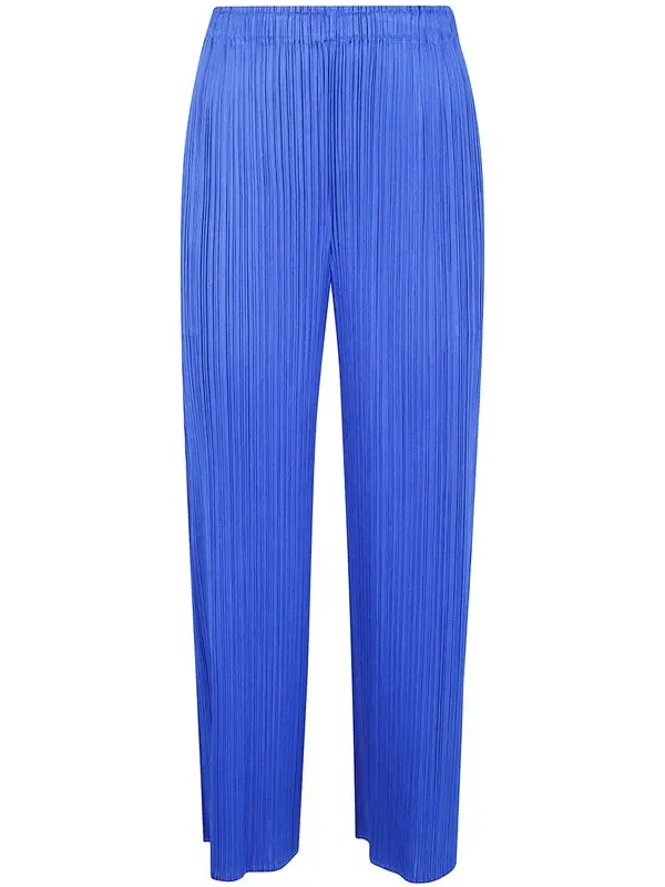 PLEATS PLEASE Monthly Colors: August Pleated Pants - Blue