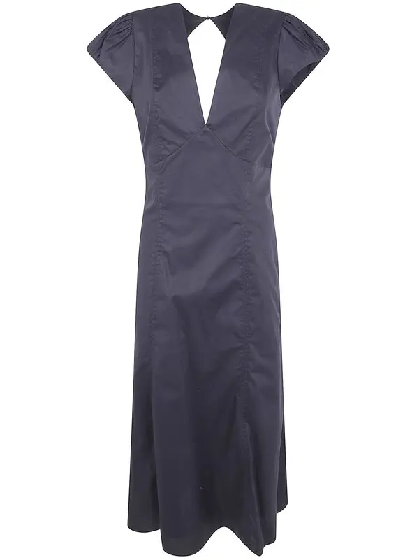 TWINSET V-neck Midi Dress - Black