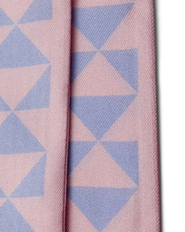 Prada Printed Silk Neck Tie - Pink