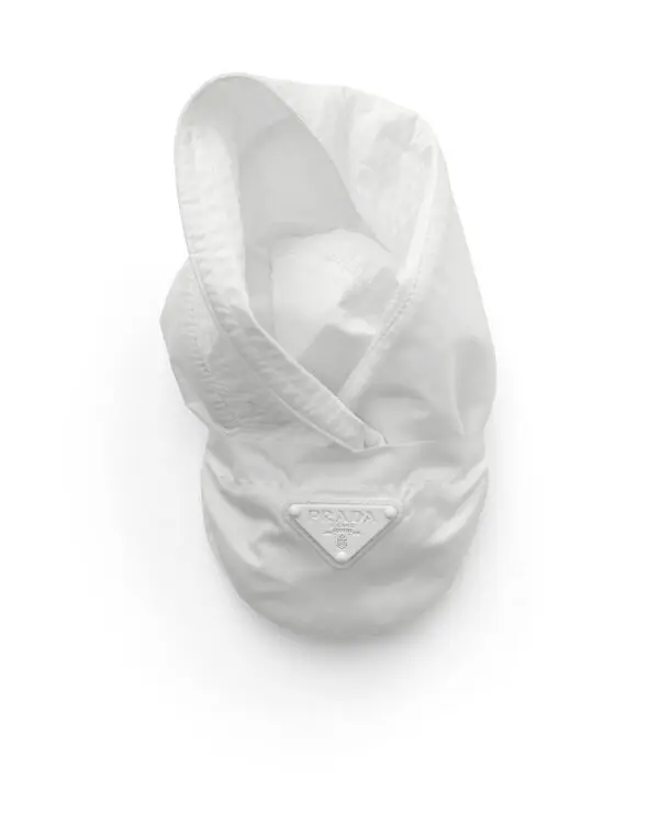 Prada Foldable Re-nylon Bucket Hat - White