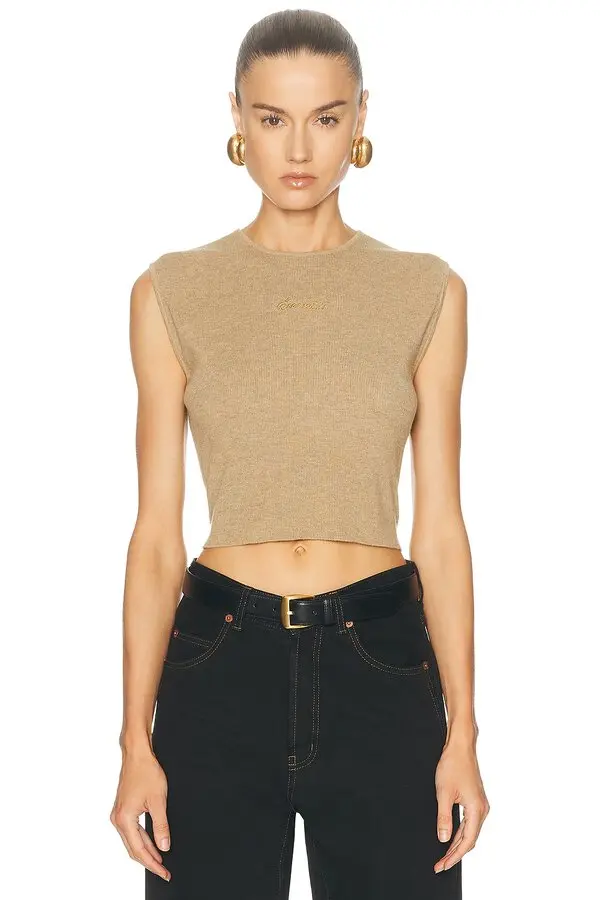 Fear Of God Signature Rib Knit Cropped Rib Top
