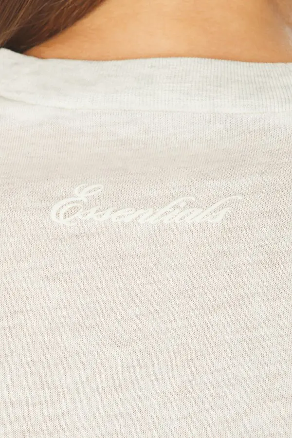 Fear Of God Signature Classic Short Sleeve Tee - Oatmeal Heather