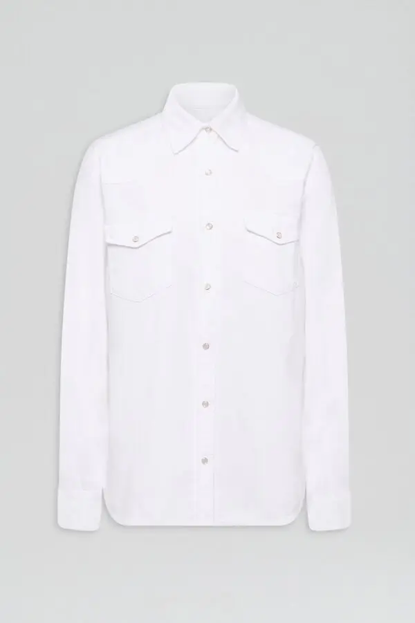 Scanlan Theodore Denim Shirt - White