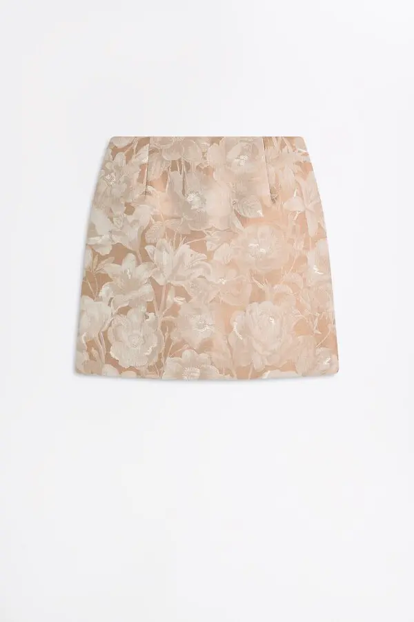 Scanlan Theodore Floral Damask Mini Skirt