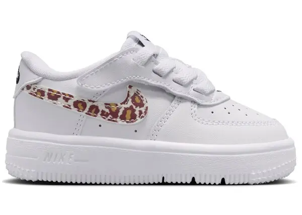 Nike Force 1 Low Easyon Leopard Sneakers - White/black