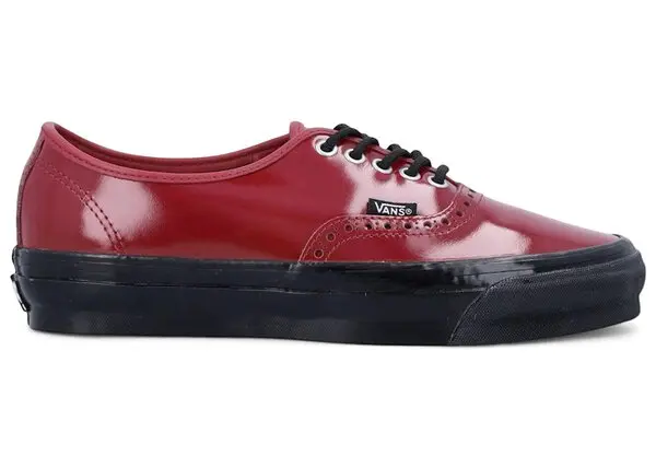 VANS Otw Authentic 44 Siped Vibram Gloss Leather Broguein - Bordeaux/black