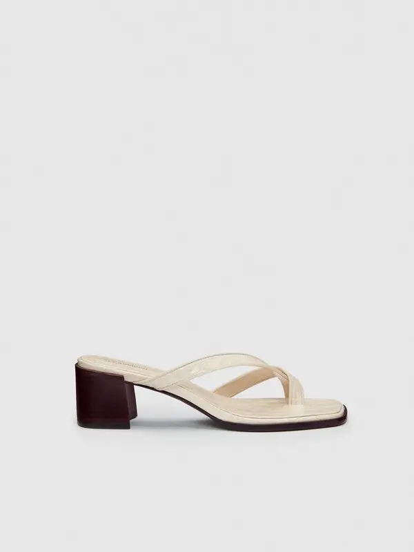 REFORMATION Sonoma Heeled Sandal - Ivory