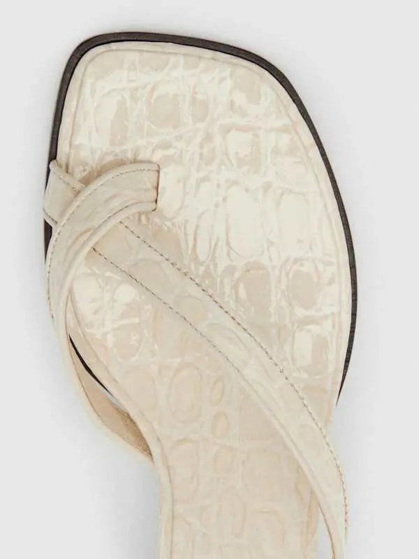 REFORMATION Sonoma Heeled Sandal - Ivory