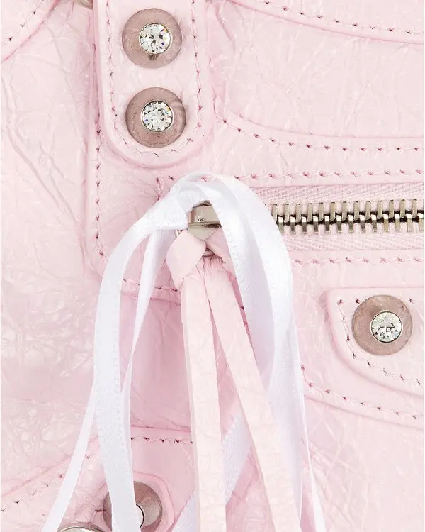 Balenciaga Le City Mini Bag - Petal Pink & White Snow