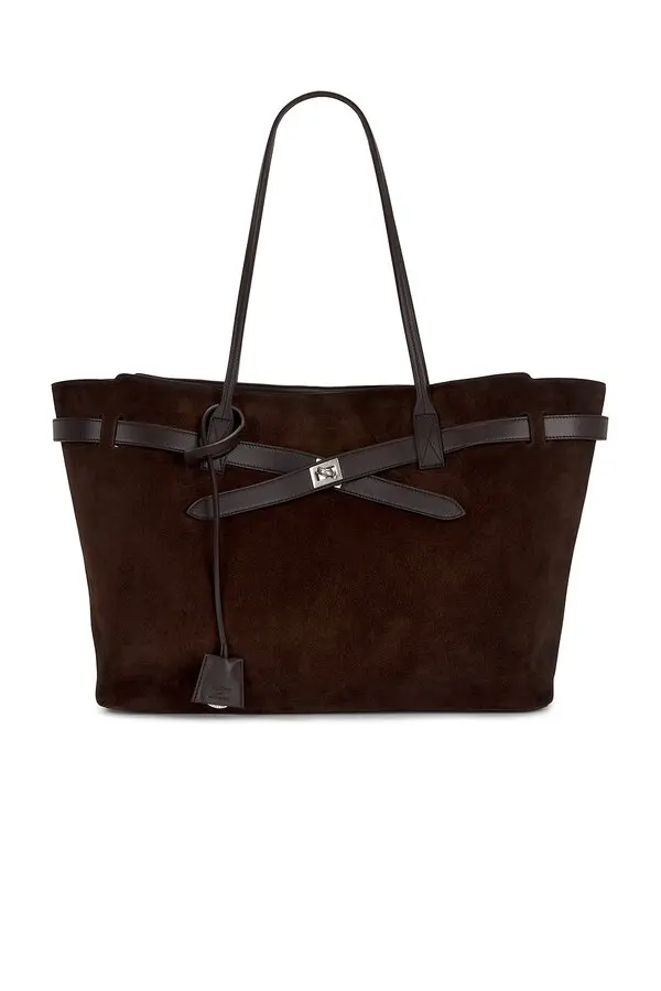 Balenciaga Bel Air Large Tote Bag - Light Espresso