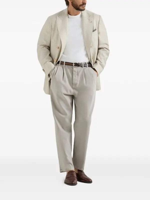 Brunello Cucinelli Cotton Trousers - Grey
