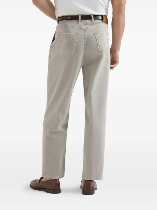 Brunello Cucinelli Cotton Trousers - Grey