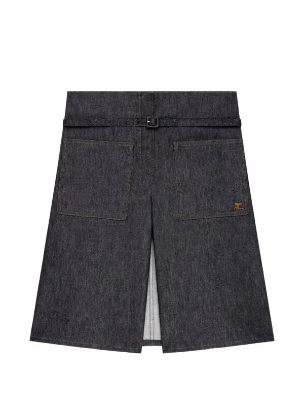 COURREGES Denim Shorts - Blue