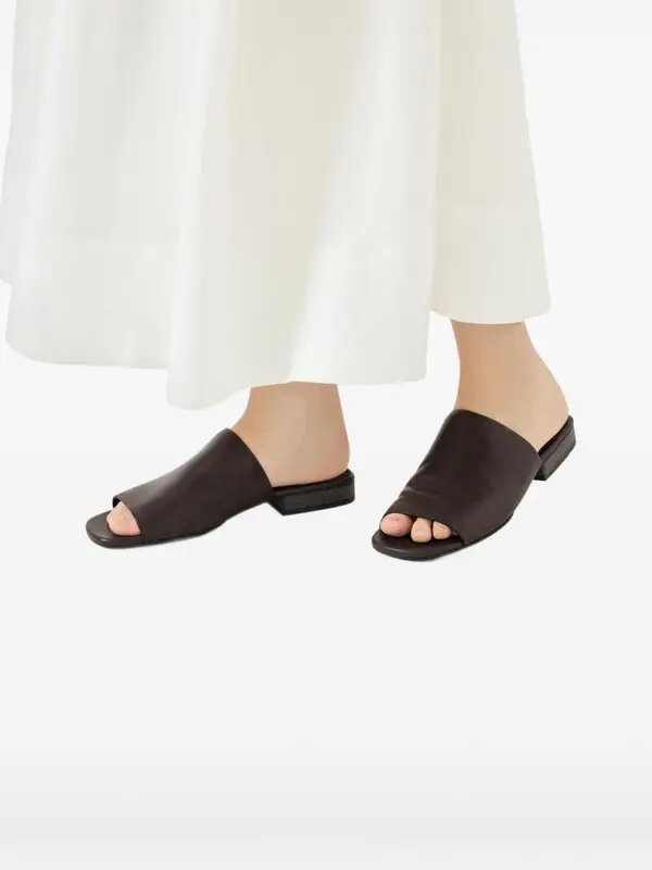 Brunello Cucinelli Leather Flat Sandals