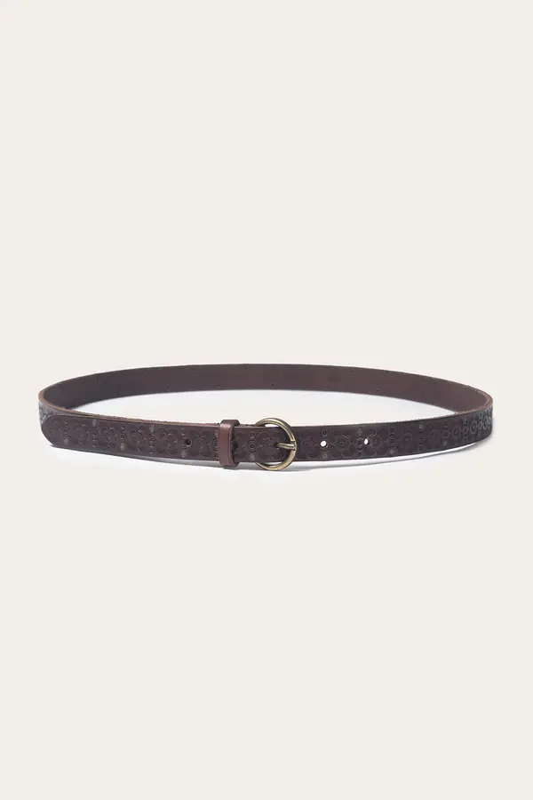 THE FRYE COMPANY 20mm Tooling & Stud Belt - Natural