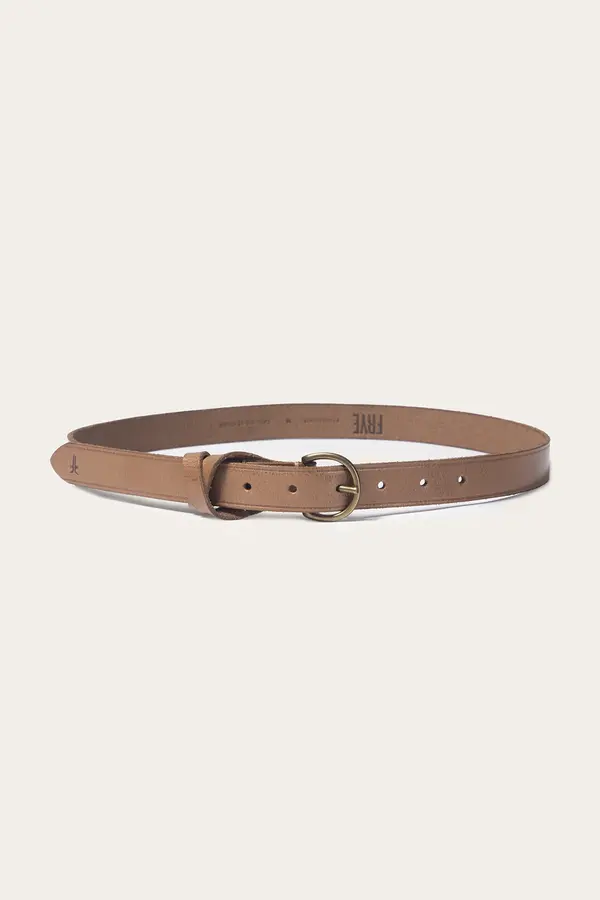 THE FRYE COMPANY 25mm Leather Belt - Natural