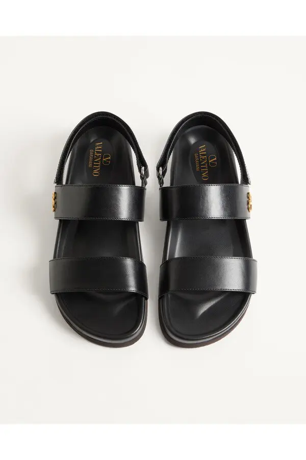 Valentino Garavani Studshield Calfskin Sandals