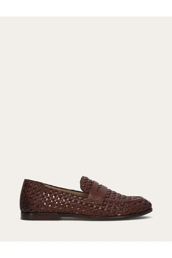 THE FRYE COMPANY Faith Woven Loafer - Brown