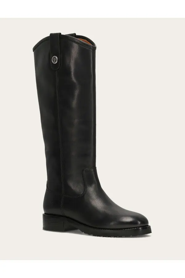 THE FRYE COMPANY Melissa Lug Button Tall Boots - Black