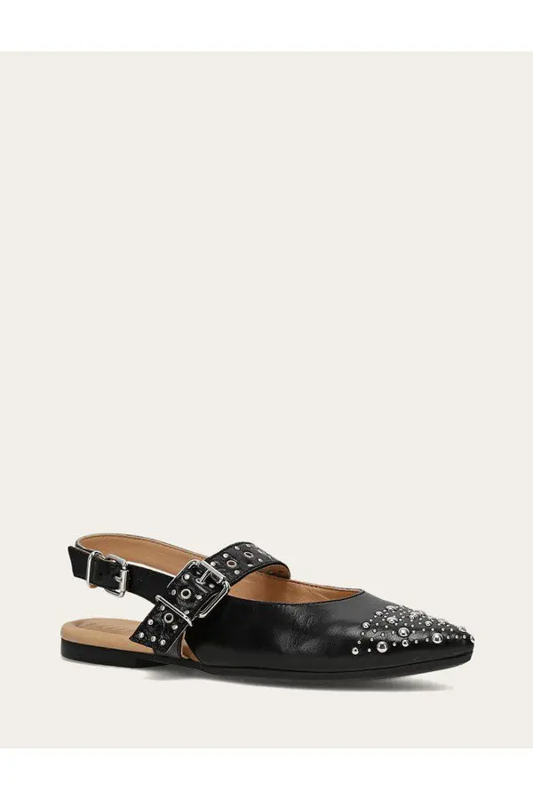 THE FRYE COMPANY Heather Studded Slingback Flats