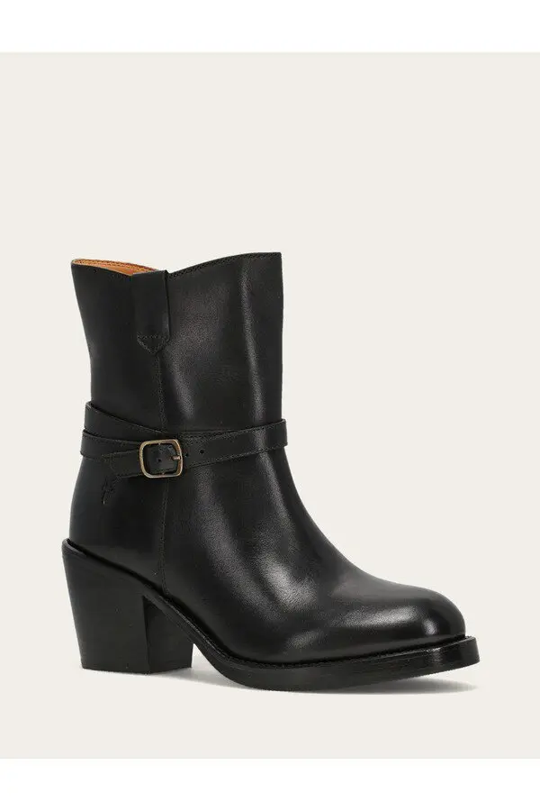 THE FRYE COMPANY Rylee Belted Zip Ankle Boots - Black