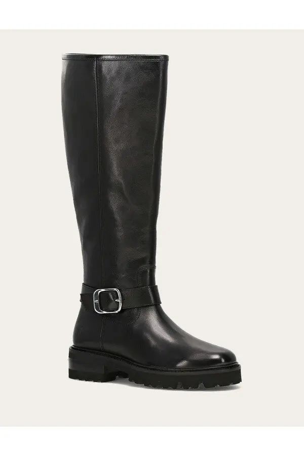 THE FRYE COMPANY Olivia Buckle Tall Boots - Black