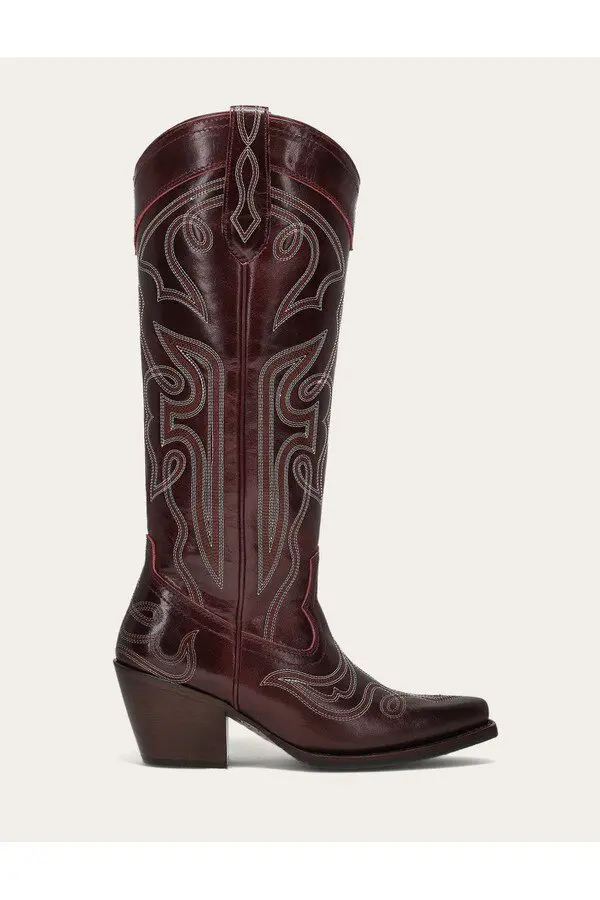 THE FRYE COMPANY Laila Double F Deco Boots - Denim