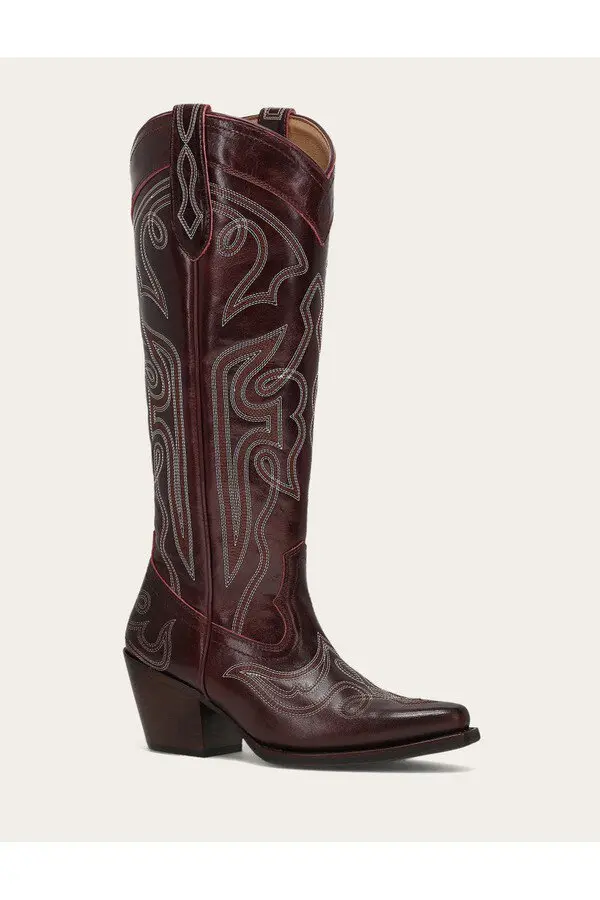 THE FRYE COMPANY Laila Double F Deco Boots - Denim