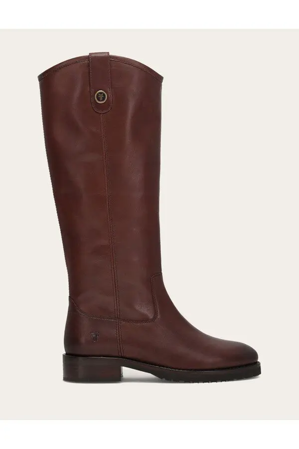 THE FRYE COMPANY Melissa Lug Button Tall Boots - Brown