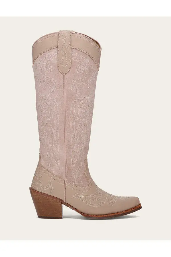 THE FRYE COMPANY Laila Double F Deco Knee-high Boots - Denim