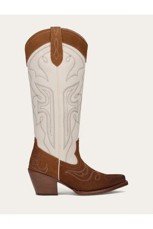 THE FRYE COMPANY Laila Double F Deco Boots - Denim