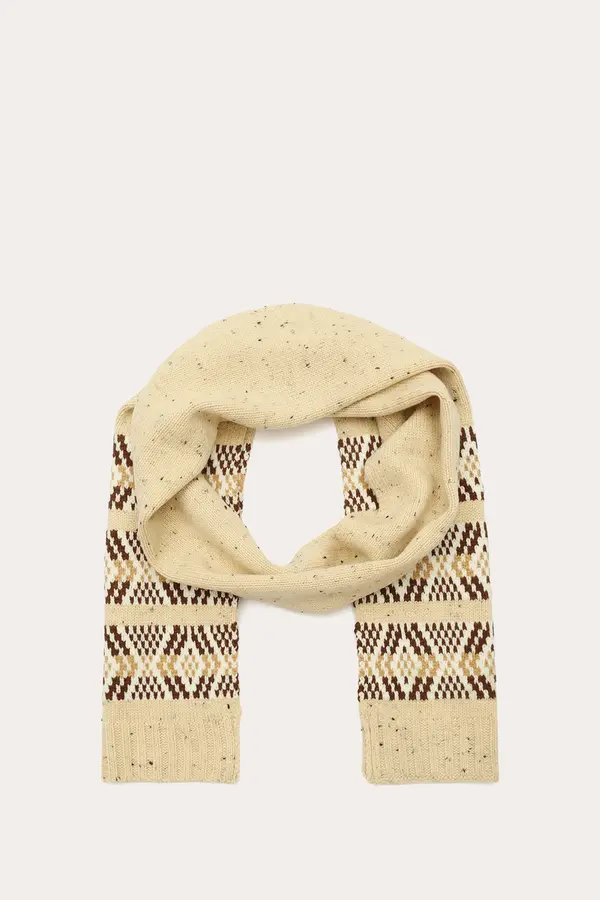 THE FRYE COMPANY Tweed Fair Isle Scarf