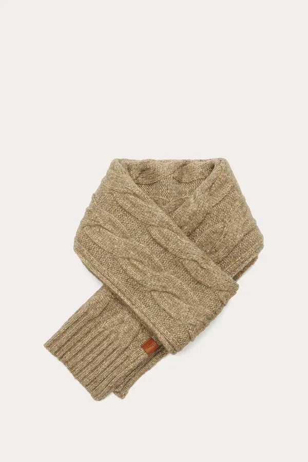 THE FRYE COMPANY Wide Cable Scarf - Olive