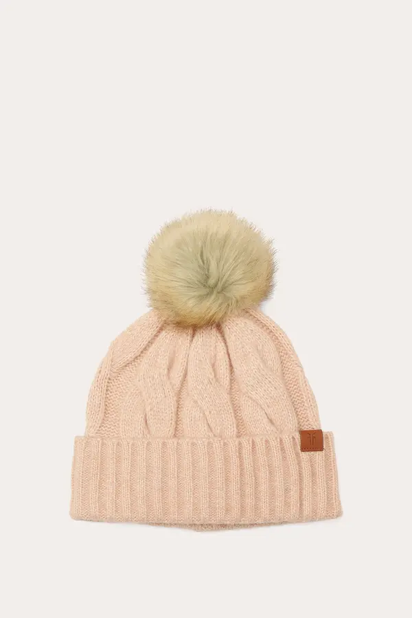 THE FRYE COMPANY Wide Cable Knit Cuff Beanie